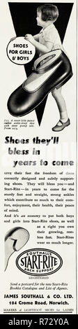 START-RITE childrens shoe advert about 1950 Stock Photo - Alamy
