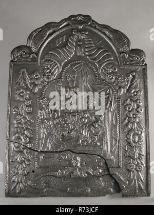 Judgment of Solomon (Salomon). King Solomon (Salomon) is sitting on a ...