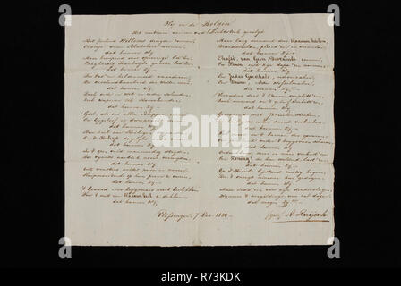 Belgium - Old paper with handwriting Stock Photo - Alamy