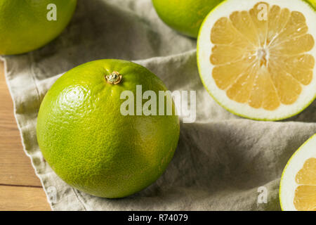 Raw Green Organic Golden Pomelo Ready to Eat Stock Photo - Alamy