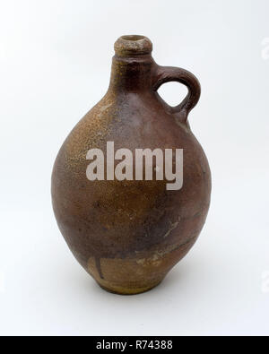 Brown jar with ear, jug crockery holder soil find ceramic stoneware ...