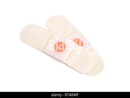 Salicylic acid plaster isolated on white background Stock Photo - Alamy