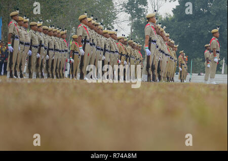 Home Guard and civil defense personnel seen parading on the occasion of ...