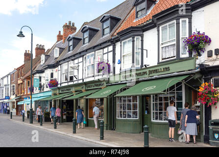 Beverley town centre, center, shops, shoppers, stores outside main ...