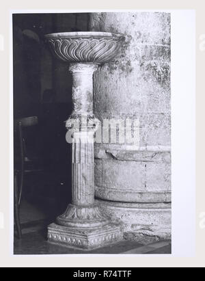 16th century capitals and 15th century baptismal font. Unknown ...