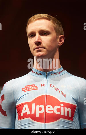 Koblenz, Germany. 07th Dec, 2018. Cycling: Team presentation of Team Katusha-Alpecin in the ...