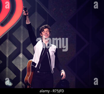 Shawn Mendes performs at Z100's Jingle Ball 2018 at Madison Square ...