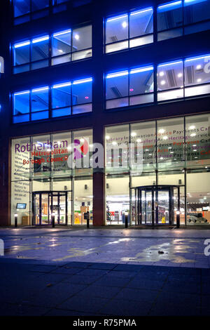 Exterior of Rotherham Metropolitan Borough Council building - Riverside ...