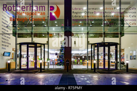 Exterior of Rotherham Metropolitan Borough Council building - Riverside ...