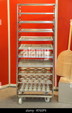 Bakery Rack Cart Stock Photo - Alamy