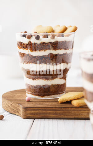 Layered biscuit cake in the shape of a panda decorated for party, sweet ...