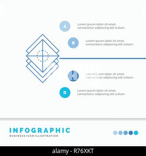 Infographic template. Business hierarchy with 3 layers. Vector ...