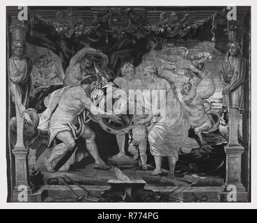 Vulcan Hephaestus giving Thetis armor for Achilles. Rubens, Peter Paul ...