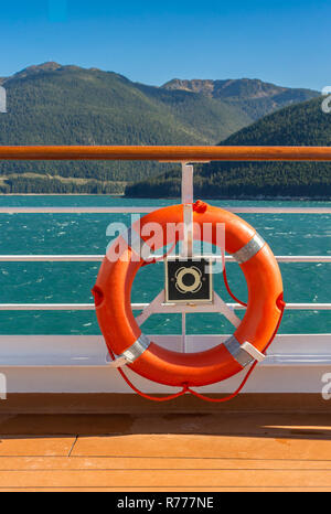 Life preserver or life saver hanging in air Stock Photo - Alamy