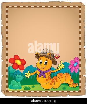 Happy caterpillar theme image 2 Stock Photo - Alamy