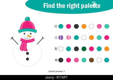 Find the right palette to the picture, xmas tree on the car cartoon ...