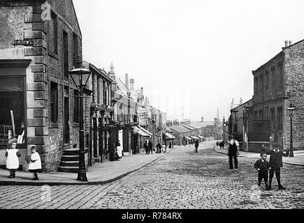Great Harwood Queen Street early 1900s Stock Photo - Alamy