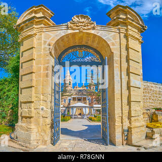 NAXXAR, MALTA - JUNE 14, 2018: The beautiful garden of Palazzo Parisio ...