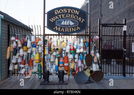 Boston Waterboat Marina sign, Boston, Massachusetts, USA Stock Photo ...
