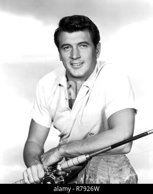 ROCK HUDSON (1925-1985) US film actor about 1956 Stock Photo - Alamy