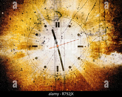 Clock face. Perspective view Stock Photo - Alamy