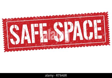 Safe space sign or stamp on white background, vector illustration Stock ...