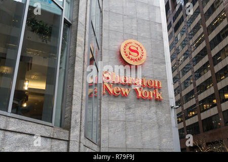 Sheraton New York Times Square Hotel Entrance , USA Stock Photo - Alamy