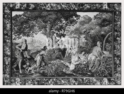 Eurydice, while fleeing from Aristaeus, is killed by snake Stock Photo ...