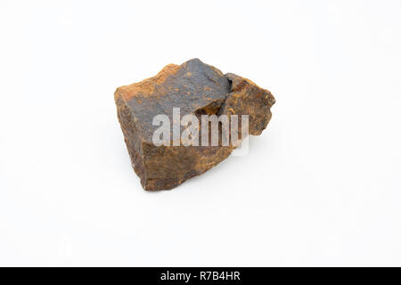 detail of limonite isolated over white background Stock Photo - Alamy