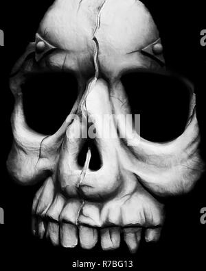 death face skull scary bad peccant wickedly evil halloween horror stare ...