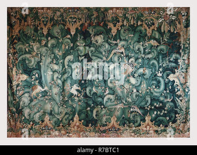 Large-leaf proscenium-verdure with proscenium incorporated into border ...