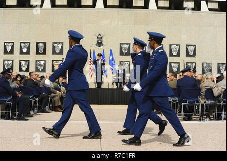 Cadets render their salutes to Brig Gen. Kristin Goodwin, the new Cadet ...
