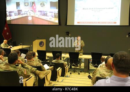 Maj. Gen. Flem B. Walker Jr., commanding general of the 1st Sustainment ...