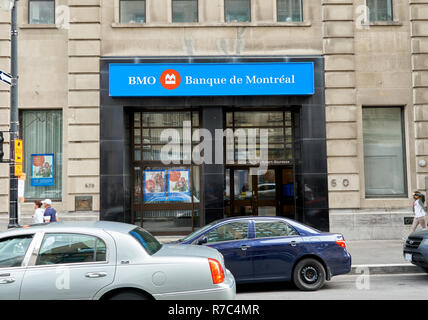BMO (Bank of Montreal) main branch in downtown Toronto at the base of ...