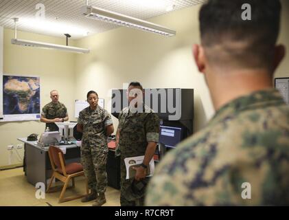 Col. Adam Chalkley, commanding officer for Combat Logistics Regiment 2 ...
