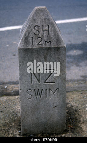 OLD ROAD MILESTONE NUMBERED MARKERS WERE ONCE PLACED ALONGSIDE THE ROAD ...