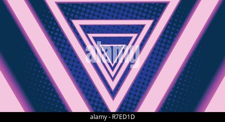 triangle 1980 background. Pop art retro vector illustration kitsch ...