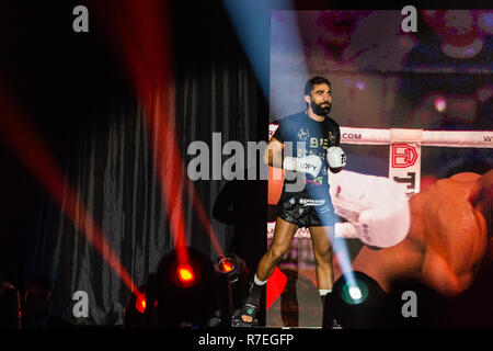 Rotterdam, Netherlands 08 december 2018 Kickboxing Glory 62 L-R Marat ...