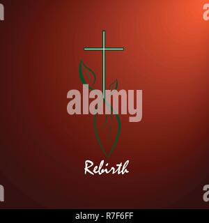 Christian Rebirth Logo Stock Vector Image & Art - Alamy