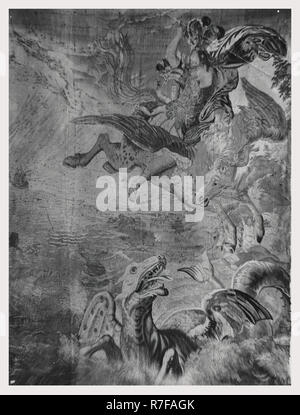 Perseus kills sea monster to release Andromeda Stock Photo - Alamy