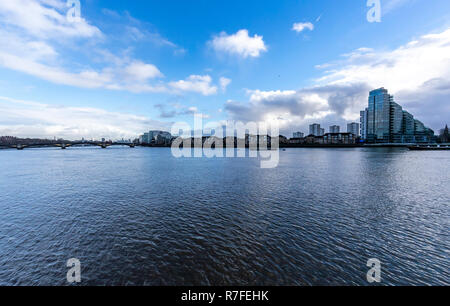 The Montevetro Building on London's southbank at Wandsworth. London. UK ...