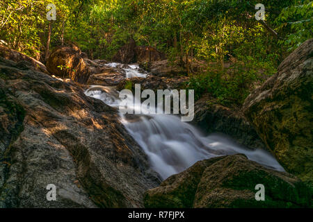 The Phaeng Waterfalls 5 Koh Phangan Thailand Surat thani Stock Photo ...