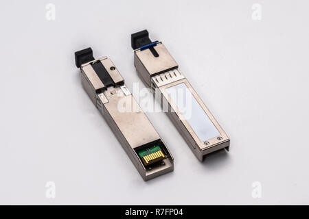 SFP connector for switches and telecommunication Stock Photo - Alamy