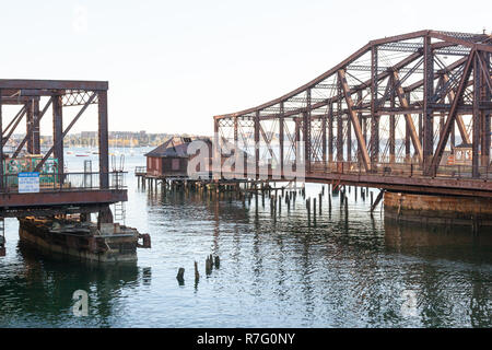 Northern Avenue Swing bridge Bridge between Boston and South Boston ...