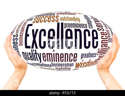 Excellence, word cloud concept on white background Stock Photo ...