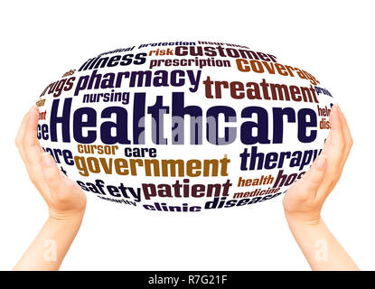 Medicaid word cloud hand sphere concept on white background Stock Photo ...