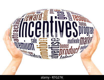 Incentives, word cloud concept on white background Stock Photo - Alamy