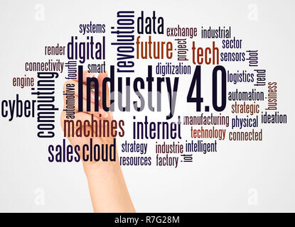 Digitization word cloud concept on white background Stock Photo - Alamy