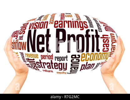 Profit word cloud hand sphere concept on white background Stock Photo ...