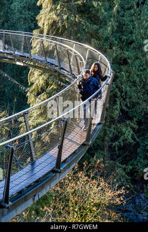 Cliffwalk feature, Capilano Suspension Bridge Park, North Vancouver ...
